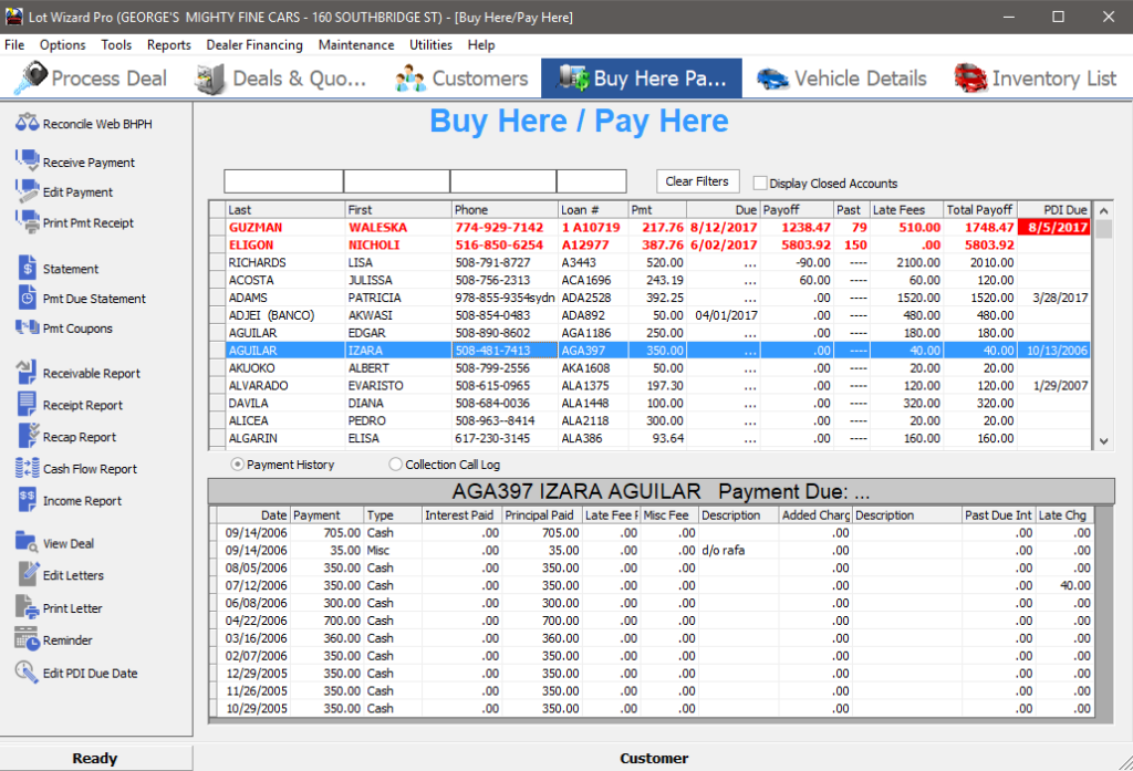Buy Here Pay Here Dealership Software - Lot Wizard BHPH